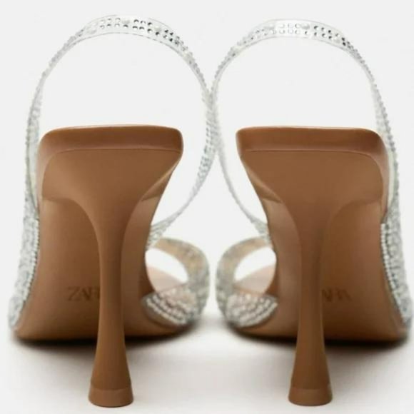 Zara | Shoes | Zara Pearl Vinyl Sandals | Poshmark